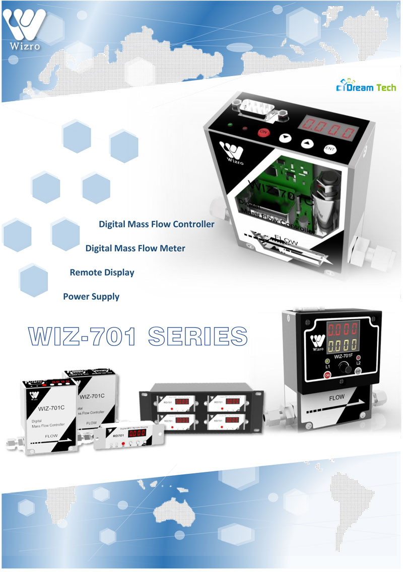 상품 상세보기 : MFC/MFM/컨트롤러 - MFC (디지털 컨트롤 일체형) WIZ-701 Series